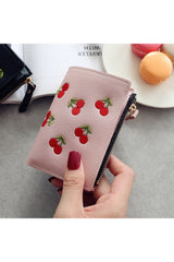 Cherry Embroidered Wallet – Nhuhn
